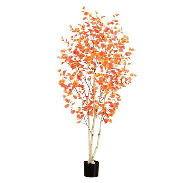 Nearly Natural 7-ft Autumn Birch Artificial Tree T4804 | RONA