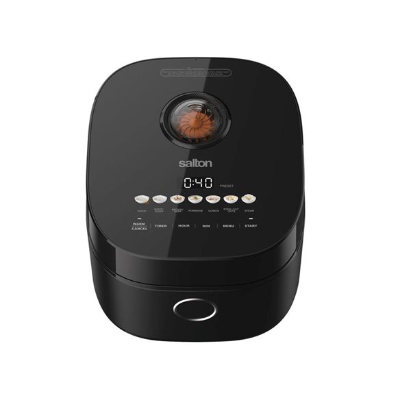 Salton Multifunction Micom Black Non-Stick Bowl Rice Cooker - 12 Cups ...