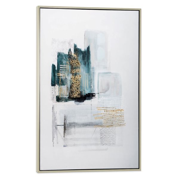 Gild Design House Moonstone II, Hand Painted Framed Canvas 0A-0AADB | RONA