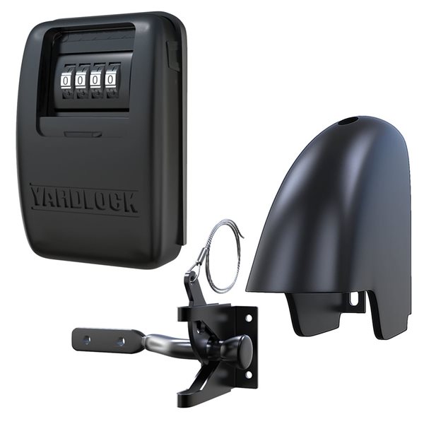 YARDLOCK XLB Black 2-Way Access Keyless Gate Lock and Latch | RONA