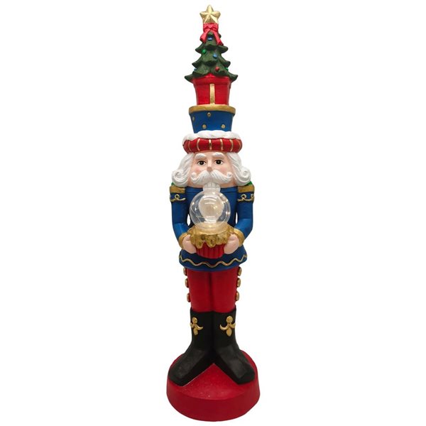 Northlight 32-in H Blue/Red Battery Operated LED Lighted Nutcracker ...