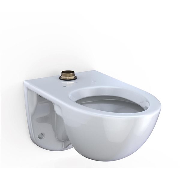 TOTO Tornado White Elongated Flush Commercial Flushometer Wall Hung ...