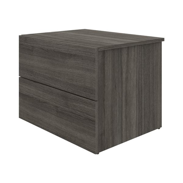 Nexera James Grey Oak Particleboard/MDF Contemporary Nightstand With 2 ...