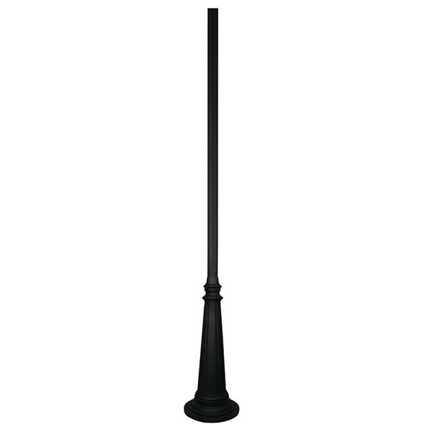 Z-Lite 121-in H Black Traditional Outdoor Light Post Pole 512POST-BK | RONA