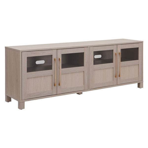 Hailey Home Holbrook Alder White TV Stand for TVs up to 75-in TV1929 | RONA