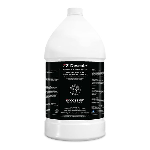 Eccotemp System Descaler Solution - 3.8 L EZL1GAL | RONA