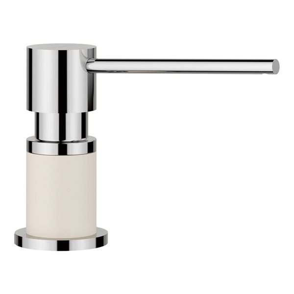 BLANCO Lato Chrome/Soft White 300 ml Soap Dispenser 443043 | RONA