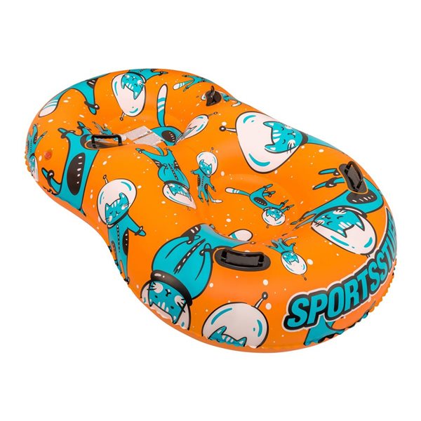 SportsStuff Space Cat 2-Person Inflatable Orange PVC Snow Sled SSST ...