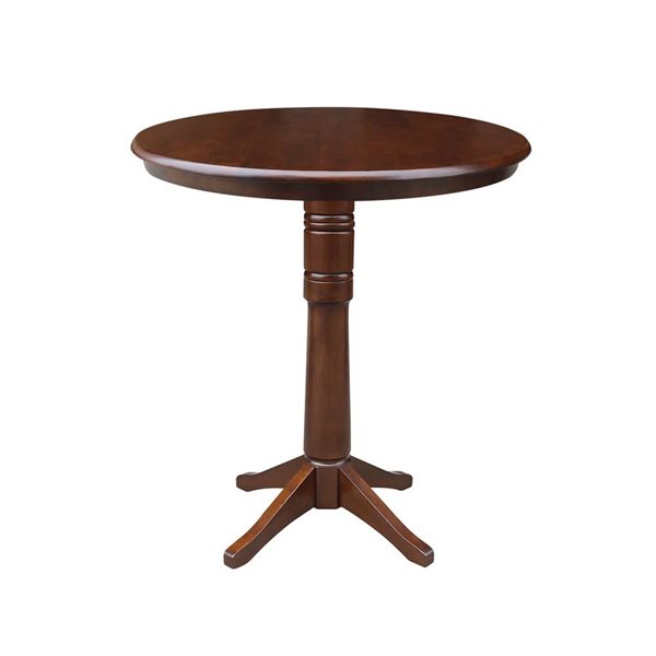 International Concepts 36 dia x 40.9-in H Wooden Round Top Pedestal ...