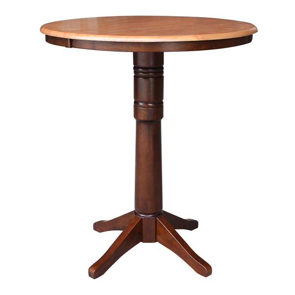 International Concepts 36 dia x 40.9-in H Wood Round Top Bar Height ...