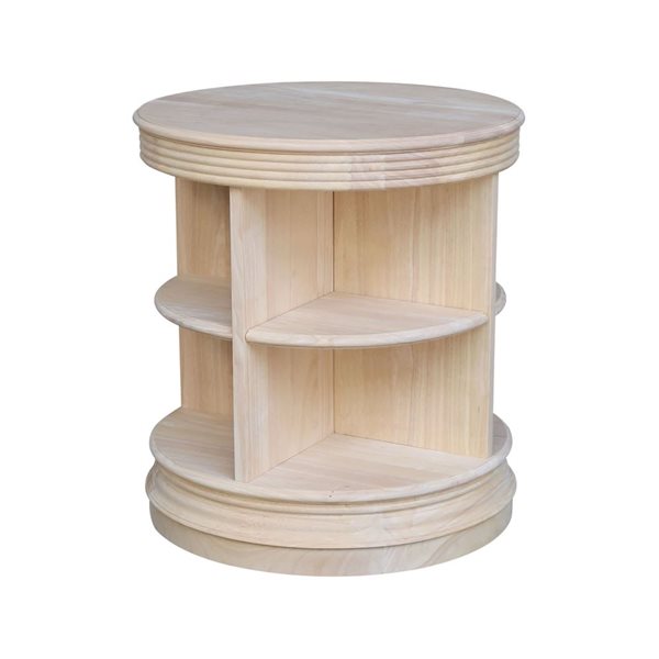 International Concepts Solid Wood Round End Table - Unfinished OT-47ER ...