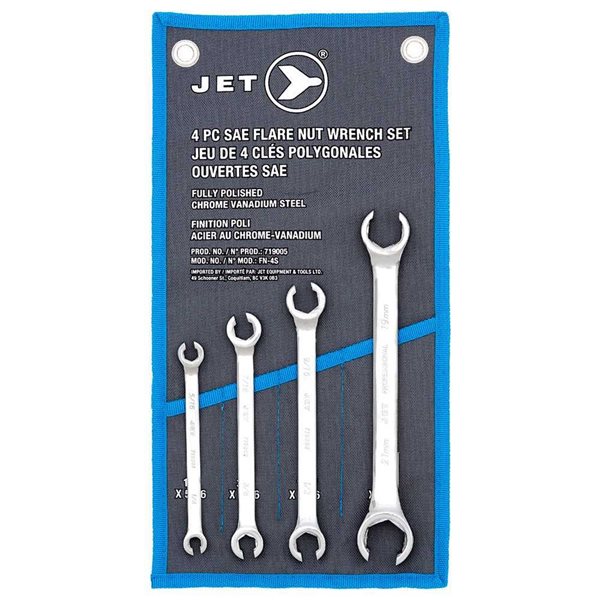 JET 4-Pc SAE Flare Nut Wrench Set 719005 | RONA