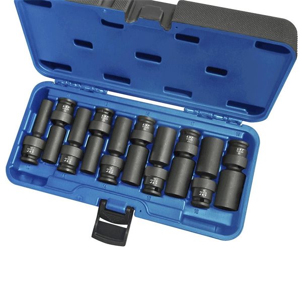 JET 10-Pc 3/8-in Drive Metric Universal Deep Impact socket Set - 6 ...
