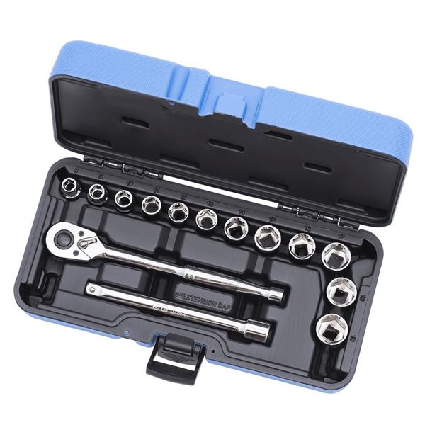JET 15-Pc 3/8-in Drive Metric Socket Wrench Set - 6 pt. 600226 | RONA