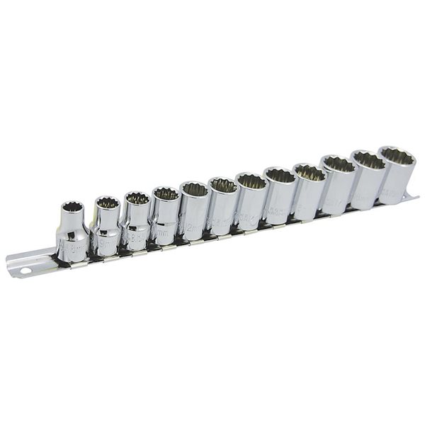 JET 12-Pc 3/8-in Drive Metric Socket Set - 12 pt. 601234 | RONA