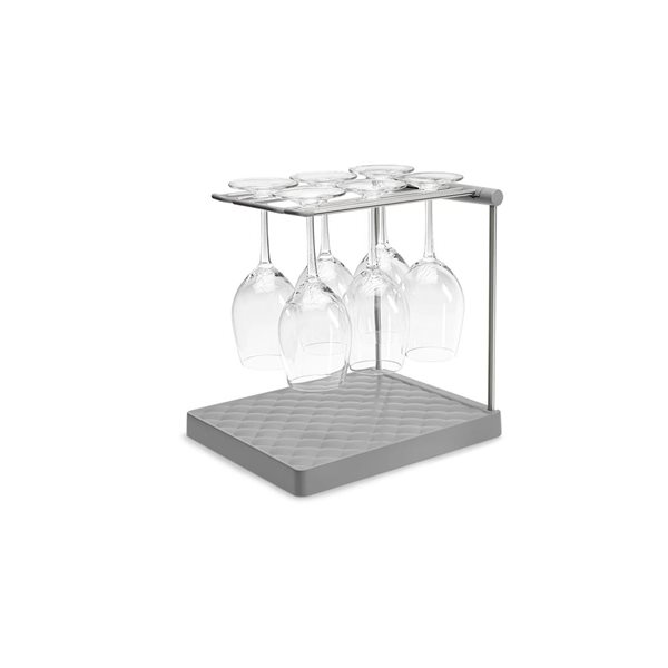 KOHLER Charcoal Stainless Steel Wine Glass Drying Rack 8628-CHR | RONA