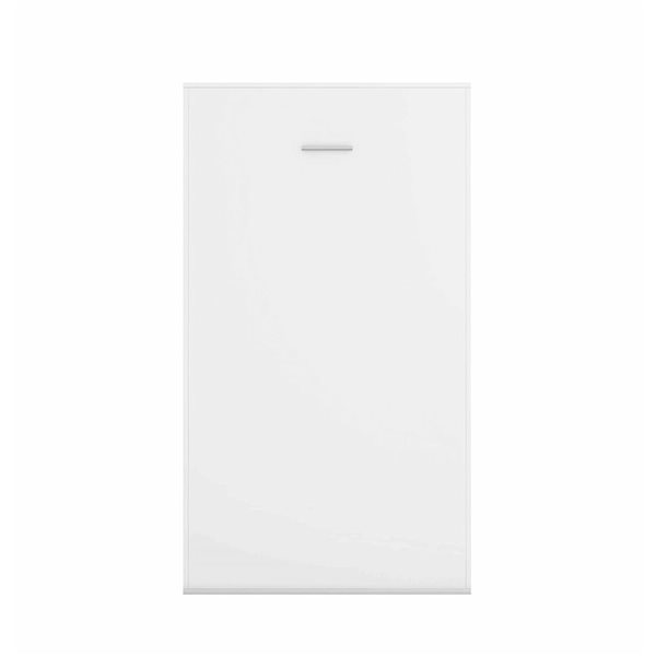 True Contemporary Wallie White Vertical Murphy Wall Pull Down Bed WALLI ...