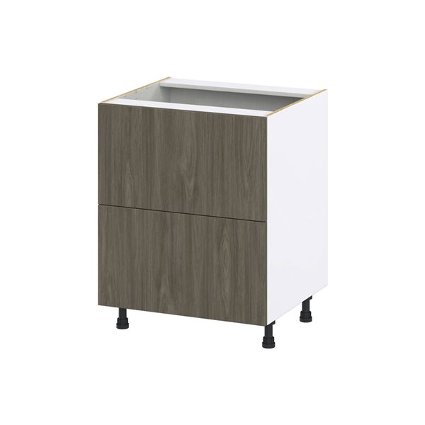 Hugo&Borg Savane Base 2-Drawer Brown Kitchen Cabinet - 27 x 34.5-in ...