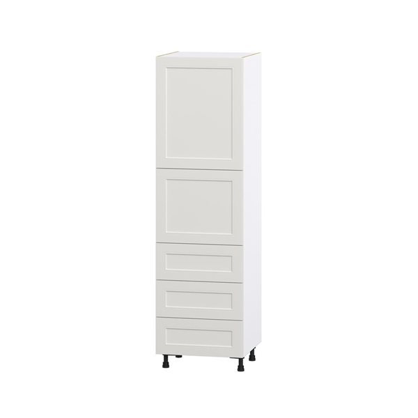 Hugo&Borg Belcourt 2-Door Grey Pantry Cabinet with Three 10-in Drawers ...