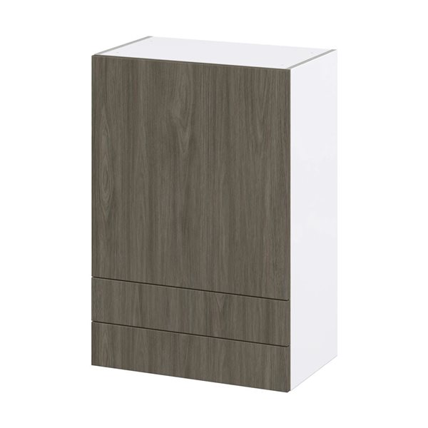 Hugo&Borg Savane Brown Wall Kitchen Cabinet with Two 5-in Drawers - 24 ...