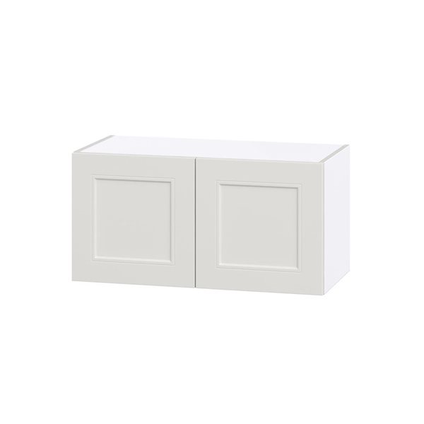 Hugo&Borg Belcourt Grey Wall Bridge Kitchen Cabinet - 30 x 15-in ...
