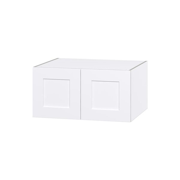 Hugo&Borg Jolie Warm White Deep Wall Bridge Kitchen Cabinet - 30 x 15 x ...