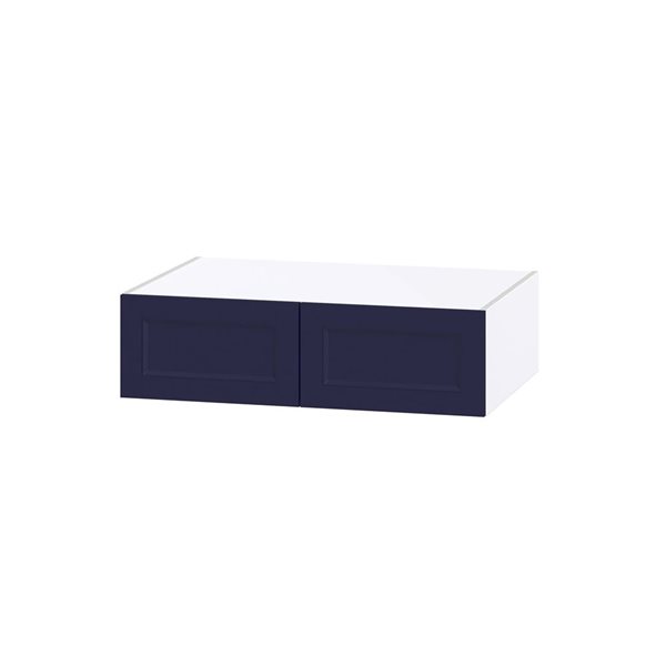 Hugo&Borg Lorette 36 W x 10 H x 24-in D Blue Deep Wall Bridge Kitchen ...