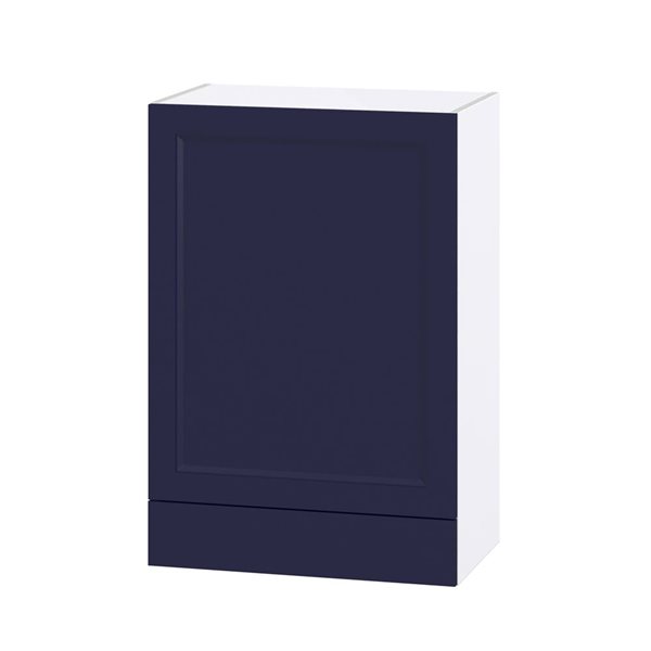 Hugo&Borg Lorette Blue Wall Kitchen Cabinet with One 5-in Drawer - 24 x ...