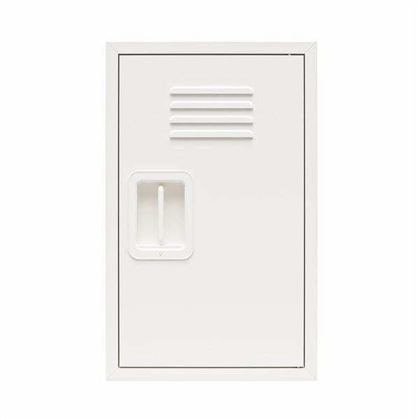 Little Seeds Casey Kids Stackable Mini Metal Storage Locker - White ...