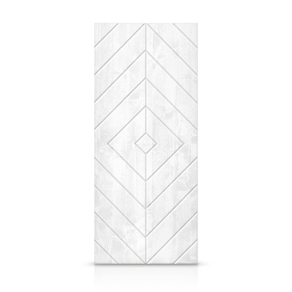 CALHOME 30 x 80-in White Stained Pine Wood Interior Hollow Core Slab ...