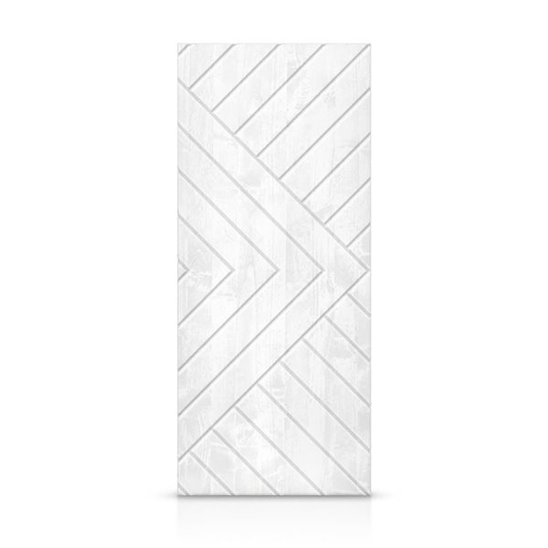 CALHOME 24 x 80-in White Stained Pine Wood Interior Hollow Core Slab ...