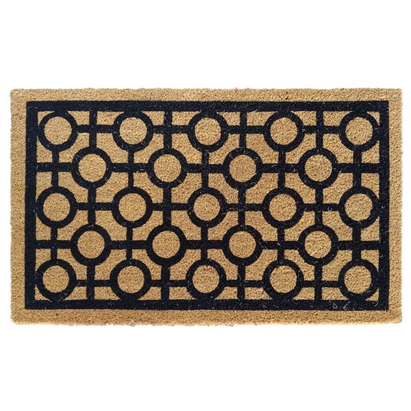 Tapis d'entrée Cosmos de Floor Choice 18 x 30 po brun/noir 55439 | RONA