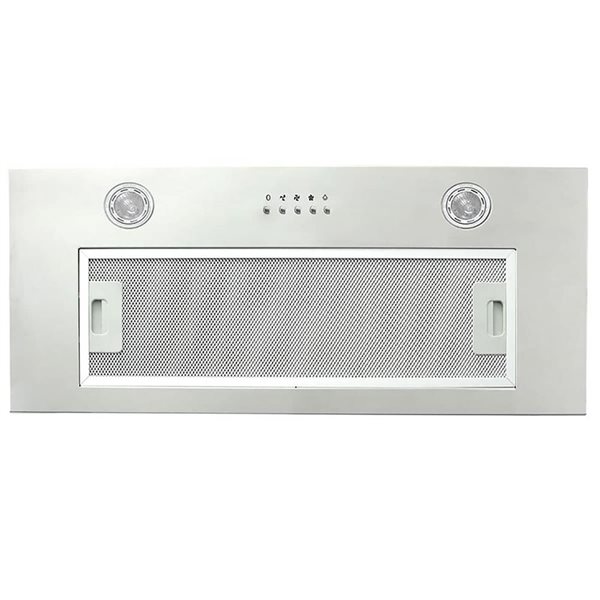 VICTORY 21-in 450 CFM Square Compact Insert Range Hood with Push Button ...