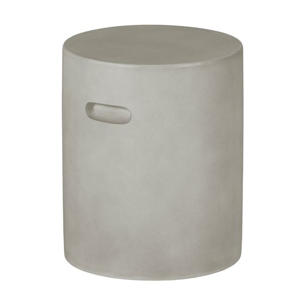 South Shore Furniture Amalfi 10.5 dia x 17.75-in H Greige Concrete-Look ...