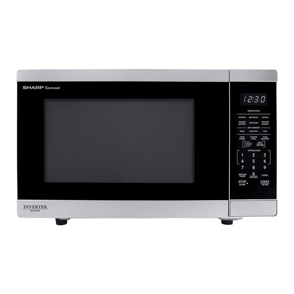 Sharp Carousel 1.4-ft³ 1100 W Countertop Microwave Oven with Inverter ...