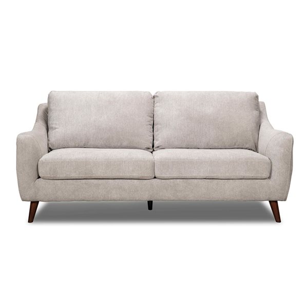 Sofamen polyester Kitchener HomeTrend beige milieu du siècle 9040BEG-3 ...