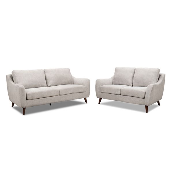 Ensemble de salon 2 pièces Kitchener HomeTrend avec sofa et causeuse ...