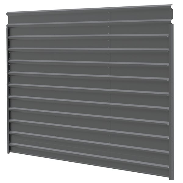 Mur latéral en acier 1 côté pour abri d’auto Arrow 15 x 9 pi ...