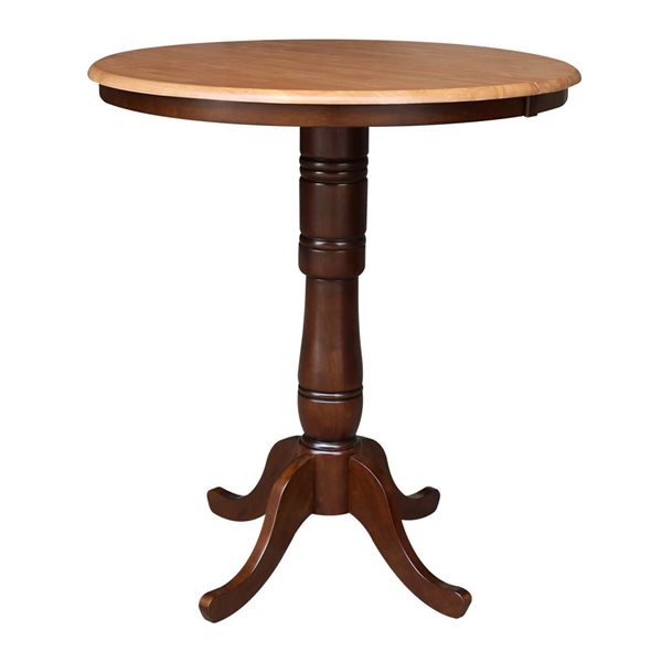 International Concepts 36-in Round Top Pedestal Counter Height Dining ...