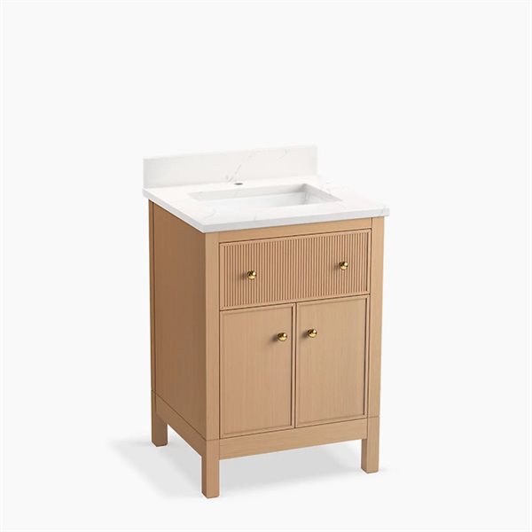 Meuble-lavabo de salle de bain Malin Studio McGee KOHLER de 24 po avec ...