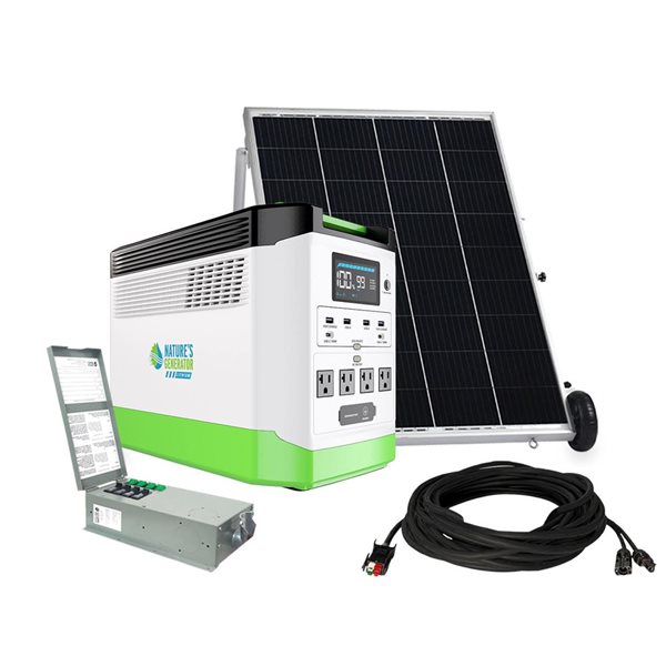 Ensemble génératrice solaire portable Gold PE de Nature's Generator ...