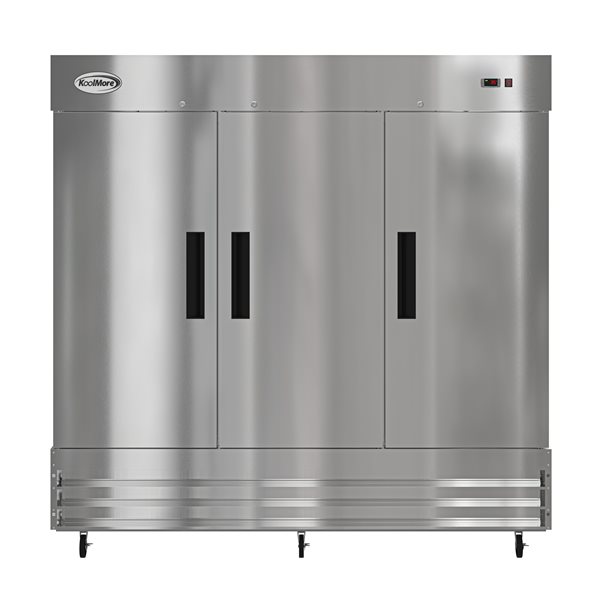 Koolmore 80-in 72 ft³ Three Door Commercial Reach In Refrigerator ...