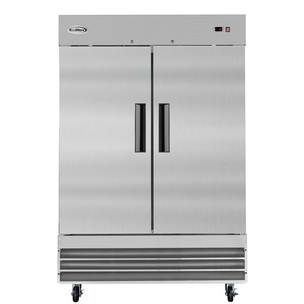 Koolmore 54-in 47 ft³ Two-Door Reach-In Refrigerator - Stainless Steel ...