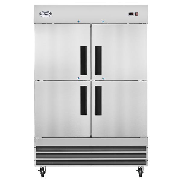 Koolmore 54-in 47 ft³ Commercial Stainless Steel Solid Half Door Reach ...