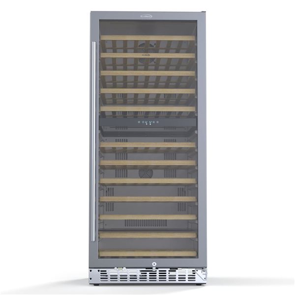 KoolMore 23-in 9.7-ft³ Dual Zone Full Glass Door Wine Cooler ...