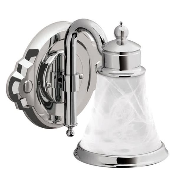 MOEN Waterhill 10-in W 1-Light Polished Chrome Transitional Wall Sconce ...
