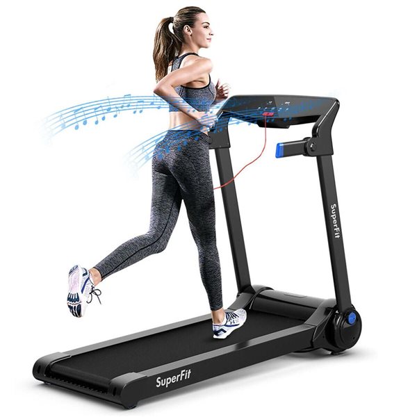 Costway SuperFit 3 HP Folding Electric Treadmill Running Machine w ...