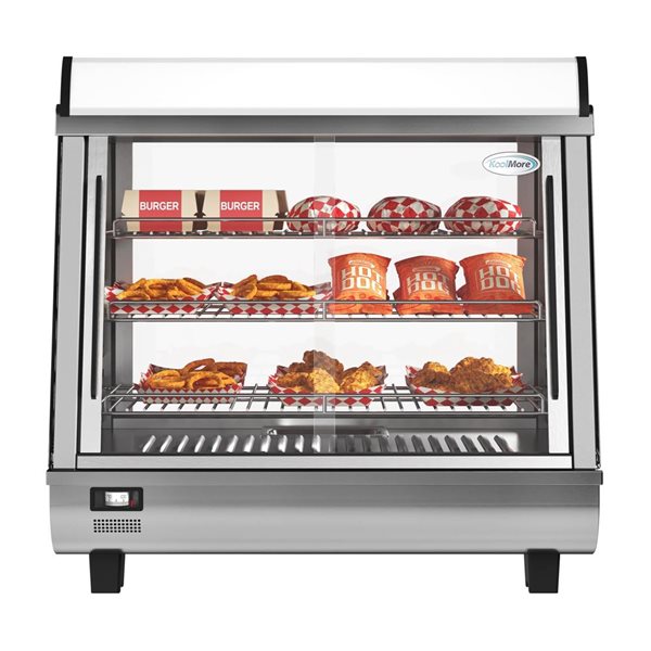 KoolMore 26-in Glass Countertop Stainless Steel Display Warmer 3.4-ft³ ...