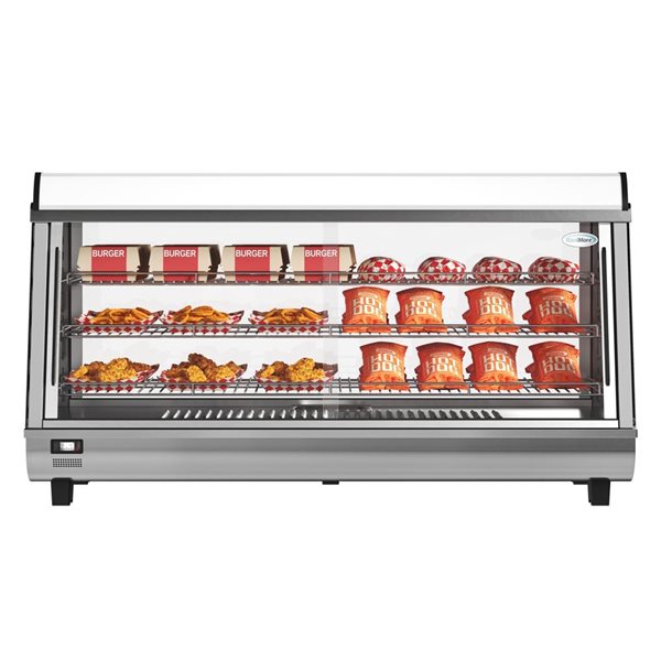KoolMore 48-in Glass Countertop Stainless Steel Display Warmer 6.5-ft³ ...