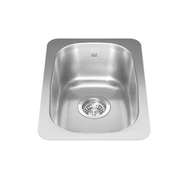 Évier de bar simple sous plan Reginox de Kindred 12,38 L. x 18,13 po l ...